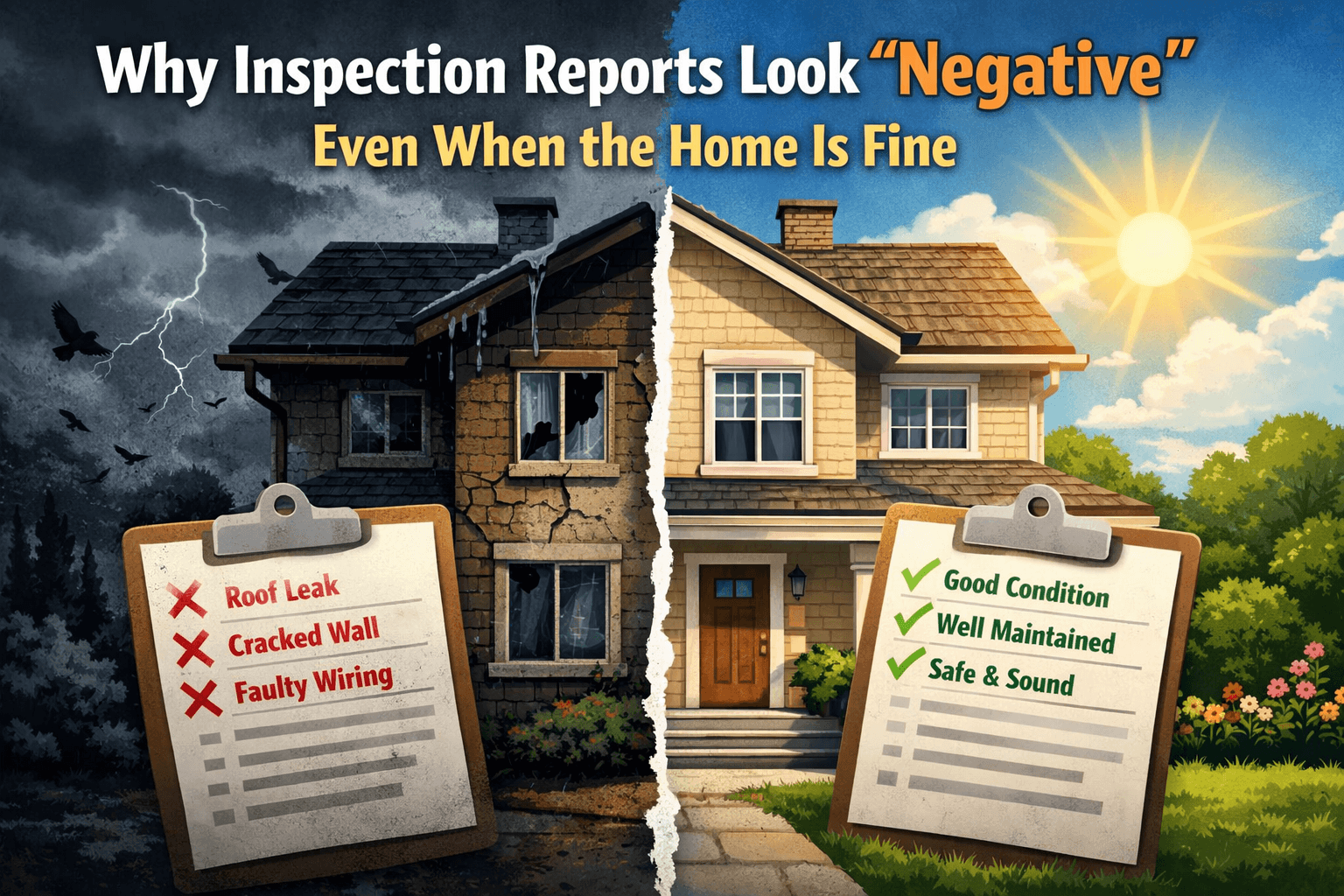 Why Inspection Reports Look “Negative” Even When the Home Is Fine ...